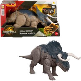Actionfigur Mattel "Jurassic World, Rebirth, Wild Roar, Nasutoceratops", bunt, Spielfiguren, KinderB:30cm, Kunststoff, B:30cm