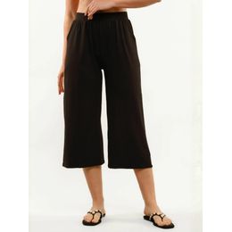 Chinohose LIBERT&Eacute; ESSENTIEL "Libert&eacute; Essentiel Trouser ALMA", Damen, Gr. S/M, schwarz, Obermaterial: 90% Polyester, 10% Elasthan, Hosen Chinohose
