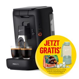 PHILIPS SENSEO Kaffeepadmaschine "Maestro CSA260/60, mit drei Kaffee-Einstellungen", schwarz (tiefschwarz, matt), B:28,5cm H:31cm T:17cm, Kaffeemaschinen, aus 80% rec. Plastik, Memo-Funktion