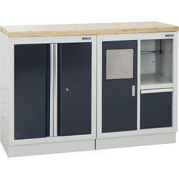 Schranksystem, 1 Schrank, 1 Reinigungsschrank, anthrazitgrau kaiserkraft