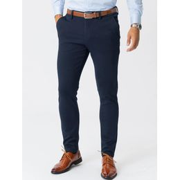 Chinohose TEESHOPPEN "TEESHOPPEN Trouser The Original Performance", Herren, Gr. 29x34, L&auml;nge 34, navy, Obermaterial: 75% Polyester, 22% Viskose, 3% Elasthan, Hosen Chinohose