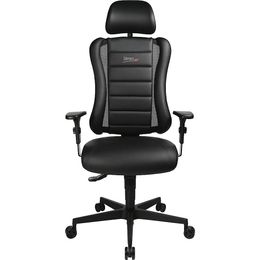 Topstar B&uuml;rostuhl SITNESS RS, inkl. Kopfst&uuml;tze und Armlehnen, schwarz / schwarz