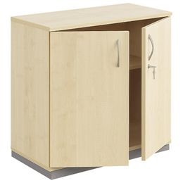 THEA - Fl&uuml;gelt&uuml;rschrank, 1 Fachboden, 2 Ordnerh&ouml;hen, Ahorn-Dekor kaiserkraft