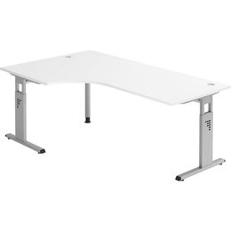 Freiformtisch, h&ouml;henverstellbar, 680 - 760 mm, BxT 2000 x 1200 mm, wei&szlig; kaiserkraft