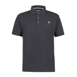 Poloshirt Icepeak "Icepeak Polo shirt Marblehead", Herren, Gr. L, anthrazit, Stoff, 100% Polyester, normal, hoch geschlossener Ausschnitt, Shirts
