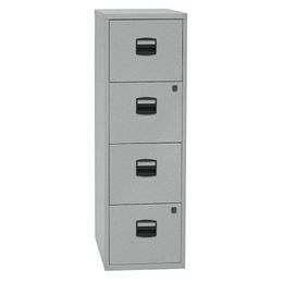 Bisley H&auml;ngeregistraturschrank PFA, 4 Sch&uuml;be, silber