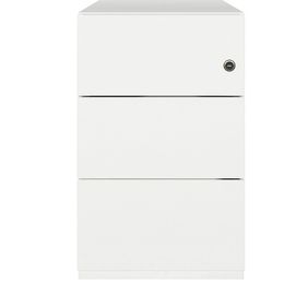 Bisley Rollcontainer Note&trade;, mit 3 Universalschubladen, HxBxT 495 x 300 x 565 mm, mit Griffleiste, verkehrswei&szlig;