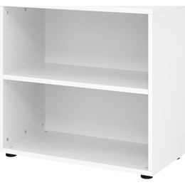 VERA-ZWO - B&uuml;roregal, HxBxT 748 x 800 x 400 mm, 2 Ordnerh&ouml;hen, wei&szlig; kaiserkraft