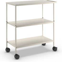 eurokraft pro Tischwagen, 3 Ladefl&auml;chen 795 x 400 mm, Tragf&auml;higkeit 100 kg