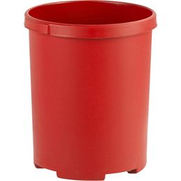 Papierkorb, Kunststoff, Volumen 50 l, Hx&Oslash; 490 x 430 mm, rot kaiserkraft