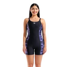 Badeanzug arena "W arena SLEVELESS SLIMKINI", Damen, Gr. L, N-Gr, schwarz, batik, Obermaterial: 82% Polyester, 18% Elasthan, Badeanz&uuml;ge Badeanzug