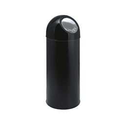 Push-M&uuml;lleimer, Stahl, Volumen 55 l, schwarz, ab 2 Stk kaiserkraft