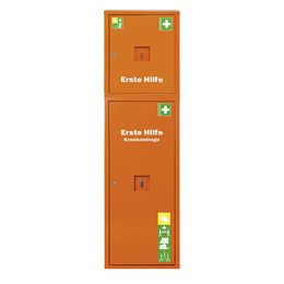 S&ouml;hngen S&Ouml;HNGEN Rettungss&auml;ule nach DIN 13169, signalorange, HxBxT 1680 x 490 x 200 mm, mit F&uuml;llung und Erste-Hilfe-Koffer