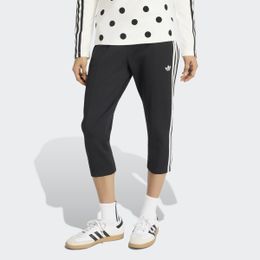 Sporthose adidas originals "3/4 SST TP", Damen, Gr. S, N-Gr, schwarz, normal, gr., Obermaterial: 50% Baumwolle, 43% Polyester, 7% Elasthan, Hosen Sporthose