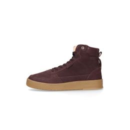 Sneaker N91 "Bball Hi M AN", Herren, Gr. 40, dunkelbraun, Kalbsnubuk, Schuhe Sneaker, Halbschuh Leder handgefertigt, sportlicher Freizeitschuh Herren