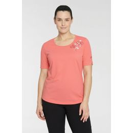 T-Shirt Maier Sports, Damen, Gr. 40, rosa (rose parade), Obermaterial: 100% Polyester, Rundhals, Shirts T-Shirt, Atmungsaktiv & schnell trocknend