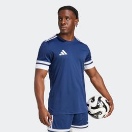 Fu&szlig;balltrikot adidas Performance "SQUA25 JSY M", Herren, Gr. M, blau (team navy blau 2, wei&szlig;), Obermaterial: 100% Polyester, Rundhals, Trikots Fu&szlig;balltrikot