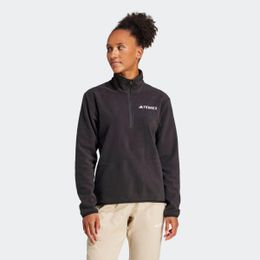 Sweatshirt adidas terrex "W MT ESS HZ FL", Damen, Gr. M, schwarz, Obermaterial: 100% Polyester, Sweatshirts Sweatshirt