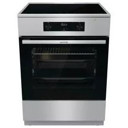 Gorenje Induktions-Standherd "GEIT6C60XPG", Energieeffizienz: A (A+++-D), silber (silberfarben), Herdsets