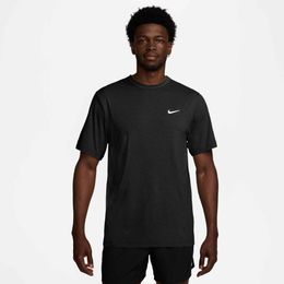 T-Shirt Nike "M NK DF UV HYVERSE SS", Herren, Gr. L, schwarz, wei&szlig;, Obermaterial: 100% Polyester, normal, Shirts T-Shirt, sportliche Passform, kurze &Auml;rmel, f&uuml;r sportliche Aktivit&auml;ten