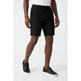 Only & Sons Chinoshorts ONLY & SONS "ONSCAPRI SLIM SLUB CHINO SHORTS OTL", Herren, Gr. L, N-Gr, schwarz, Web, Obermaterial: 98% Baumwolle, 2% Elasthan, unifarben, slim fit knielang, Hosen Chinoshorts