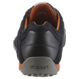 Sneaker Geox "U SNAKE", Herren, Gr. 44, blau (dunkelblau), Mesh, Veloursleder, Schuhe Sneaker, Freizeitschuh, Schn&uuml;rschuh mit Geox Spezial Membran