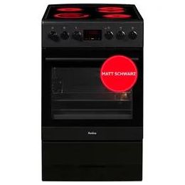 Amica Elektro-Standherd "SHC 11503 SM", Energieeffizienz: A (A+++-D), schwarz (schwarz, matt), Herdsets, Komfortables Kochen und Backen mit bequemer Handhabung, Topseller