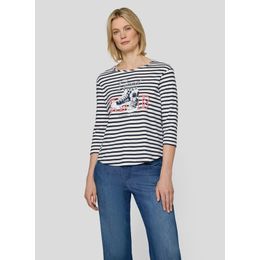 Print-Shirt Rabe "T-Shirt", Damen, Gr. 42, dunkelblau, 100%Baumwolle, gerade, Shirts