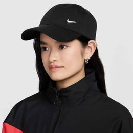 Baseball Cap Nike Sportswear "U NK CLUB CAP U CB SM SWSH L", Herren, Gr. L, schwarz, sail, Obermaterial: 100% Polyester, Caps, mit verstellbarem Riemen, mit Tri-Glide-Verschluss, 6-Panel-Design