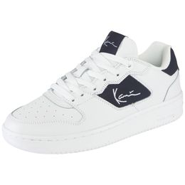 Sneaker Karl Kani "89 CLASSIC", Herren, Gr. 41, wei&szlig;, dunkel blau, Leder, Schuhe Sneaker