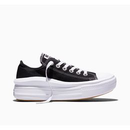 Sneaker Converse "CHUCK TAYLOR ALL STAR MOVE CANVAS", Damen, Gr. 36, schwarz, wei&szlig;, wei&szlig;, Textil, Schuhe Sneaker