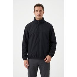 Windbreaker Napapijri, Herren, Gr. L, schwarz beauty, Obermaterial: 100% Polyester, normal, Jacken Windbreaker, sportlicher Stil, mit Rei&szlig;verschluss, f&uuml;r Sport und Freizeit
