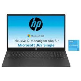 HP Notebook "15-fd0216ng", schwarz (jet schwarz), 4 GB RAM 128 GB SSD, Celeron, Windows 11 Home im S Modus, Notebooks