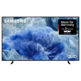 Samsung QLED-Fernseher "GQ75Q8FAAU QLED-Fernseher", Energieeffizienz: D (A-G), schwarz, 75 &prime;&prime;, Fernseher, Quantum HDR+, Knox Security, Art Store, 3D Sound, Gaming Hub, AI TV