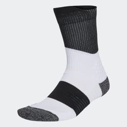Funktionssocken adidas Performance "RUNXBOOST SOCK", Damen, Gr. M (40/42), schwarz-wei&szlig; (wei&szlig;, schwarz, wei&szlig;), Obermaterial: 100% Polyamid, Socken