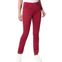CR&Eacute;ATION L Damen Jeans im Paperbag-Schnitt kirsche Gr&ouml;&szlig;e 42