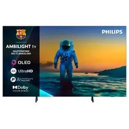 Philips OLED-Fernseher "77OLED810/12", Energieeffizienz: F (A-G), schwarz, 77, Fernseher