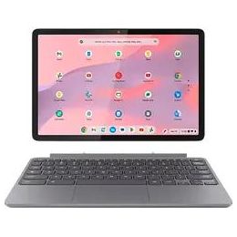 Lenovo Chromebook "IdeaPad Duet MTK 838 Convertible", grau (luna grau), 4 GB RAM, Kompanio, Google Chrome OS, Notebooks, ChromeOS, 2-in-1 Laptop mit WUXGA IPS-Touchdisplay