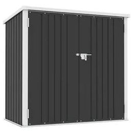 Garten-Ger&auml;teschrank Konifera "Gartenhaus C&aacute;diz", grau (anthrazit, beige), Metall, Ger&auml;teh&auml;user, wetterfest und langlebig, nahezu wartungsfrei
