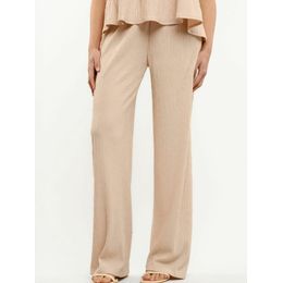 Chinohose LIBERT&Eacute; ESSENTIEL "Libert&eacute; Essentiel Trouser ANNI", Damen, Gr. L, Normalgr&ouml;&szlig;en, champagne, Obermaterial: 92% Polyester, 8% Elasthan, Hosen Chinohose