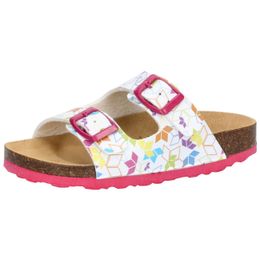 Pantolette Lico "Pantolette Bioline Rocky", M&auml;dchen, Gr. 37, wei&szlig;, Synthetik, Schuhe Pantolette