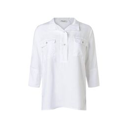Kurzarmbluse Maerz Muenchen "Maerz Muenchen 190500 Kurzarmbluse Damen Bekleidung", Damen, Gr. 36, wei&szlig;, 94% Lyocell, 6% Leinen, Blusen