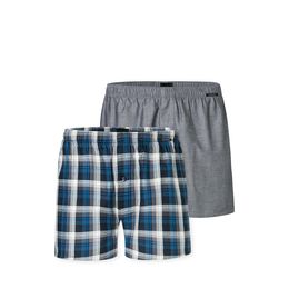 Weiter Boxer Schiesser "Boxershorts Multipacks", Herren, Gr. 9, 908, sonstiges, Webqualit&auml;t, Obermaterial: 100% Baumwolle, weit, Unterhosen, mit Eingriff, Gummizug