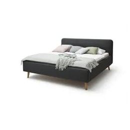 Meise M&ouml;bel Polsterbett MEISE.M&Ouml;BEL "Mattis", grau (anthrazit), B:201cm H:105cm L:218cm, Bezug Bett: Strukturstoff (100% Polyester), Betten, Polsterbett, Topseller, wahlweise mit Bettkasten