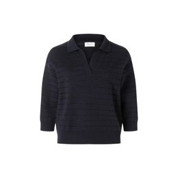 Poloshirt Maerz Muenchen "Maerz Muenchen 317100 Poloshirt Damen Bekleidung", Damen, Gr. 42, blau, 55% Wolle (Merino), 45% Baumwolle, Shirts
