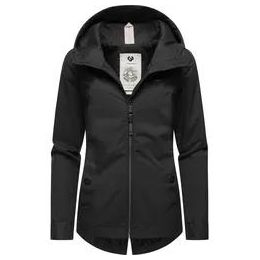 Outdoorjacke Ragwear "Monade &Uuml;bergang", Damen, Gr. XXXL(46), grau (dunkeltitanfarben), Obermaterial: 100% Polyester. Innenfutter: 100% Polyester, figurbetont Po-bedeckend, &Auml;rmel ohne &Auml;rmelschlitz normaler Saum mit Druckknopf, Jacken Outdoorjacke, stylische &Uuml;bergangsjacke mit gro&szlig;er Kapuze