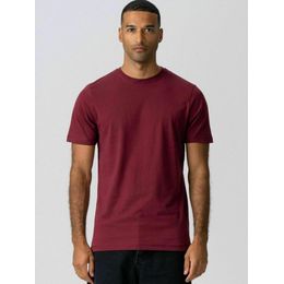 Kurzarmhemd TEESHOPPEN "TEESHOPPEN T-shirt Organic Basic", Herren, Gr. XXL, Normalgr&ouml;&szlig;en, burgundy, Obermaterial: 100% Baumwolle, Hemden