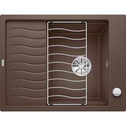 Granitsp&uuml;le Blanco "ELON 45 S", braun (cafe), B:50cm H:19cm T:65cm, Verbundwerkstoff, K&uuml;chensp&uuml;len, erh&auml;ltlich in mehreren Farben, inklusive gratis Edelstahl-Tropfgitter