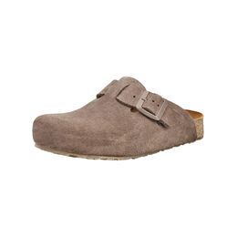 Hausschuh Haflinger "Haflinger Hausschuhe Veloursleder", Herren, Gr. 39, braun, Veloursleder, Schuhe Hausschuh