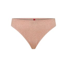 Tanga HUGO UNDERWEAR "SHADOW", Damen, Gr. L, light beige 272, Webqualit&auml;t, Obermaterial: 83% Polyamid, 17% Elasthan, k&ouml;rpernah, Unterhosen Tanga